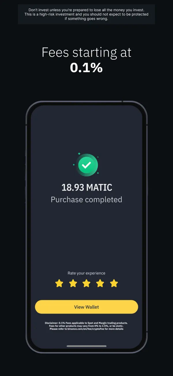 Binance app for iOS on the BuildStore | BuildStore